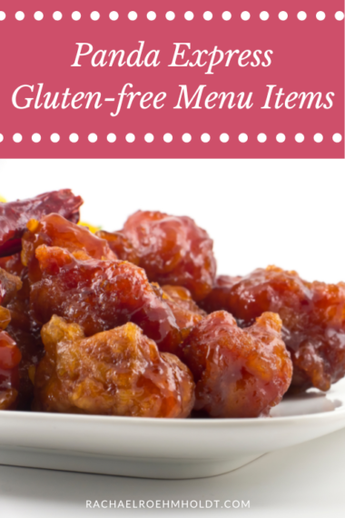 Panda Express Gluten-free and Allergen Menu Items